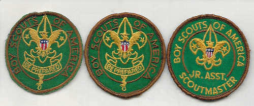 3 Different Jr. Asst. Scoutmaster Patches ~ All Gauze Backs. | eBay