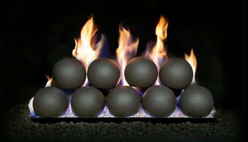Real Fyre 4" Epic Black Fyre Spheres FS4-30-EB For 30" Fireplace ...