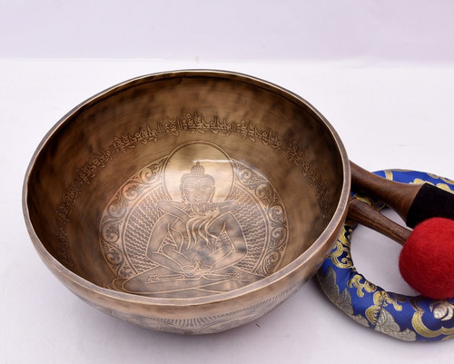 10" Buddha Kamasutra Singing Bowl-Deep Sound Vibration Bowl-Hand ...