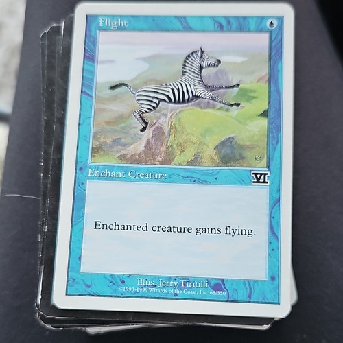 Magic: The Gathering Flight Enchant Creature Card Classic Sixth Blue ...