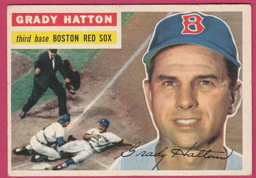 1956 Topps # 26 Grady Hatton - Red Sox (EX) | eBay