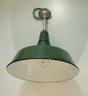 1- 18" GOODRICH Glassed Green Deep Cone Porcelain Industrial Green ...