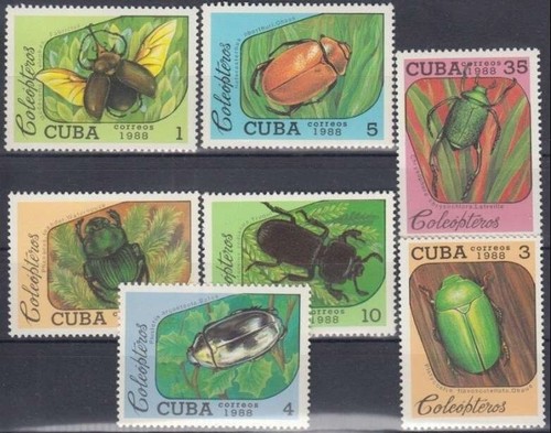 sCUBA Sc# 3036-3042 INSECTS Beetles bugs CPL SET OF 7 1988 MNH | eBay