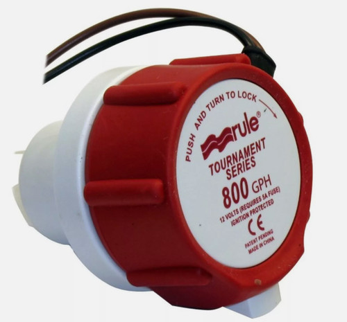 Rule New Livewell Aerator Tournament Series Pump Replacement 800 GPH ...