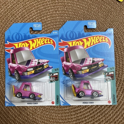 (2)2021 HOT WHEELS 1:64 HW TOONED 5/5 PINK MANGA TUNER HW 84/250 | eBay