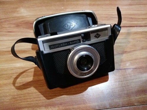 #L) Vintage Agfa Isoflash Rapid Camera 6128 Isinar Lens Germany | eBay