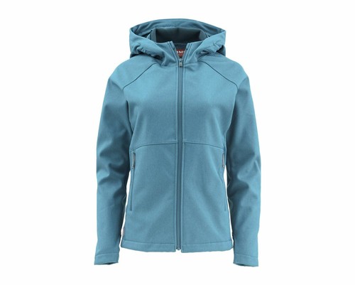 Simms - Women's Katafront Hoody -Teal Size Small - Closeout ...