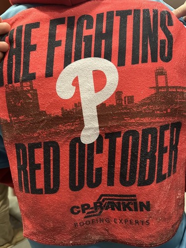 Philadelphia Phillies MLB Rally Towel Red October Fightin Phils 2023 ...