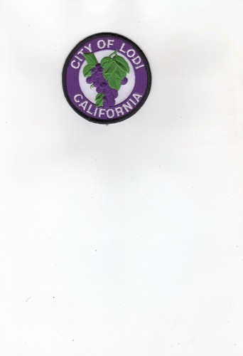 City Of Lodi CA Seal Patch, Mint, Unused, California, 3 Inches Across ...