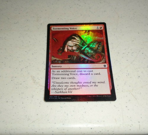 ~1x Foil Tormenting Voice x1 ~LP~ Khans of Tarkir Magic the Gathering ...