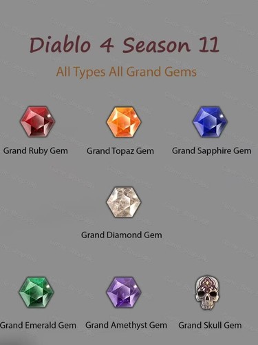 Diablo 4 S11 Season 11 / All Type Grand Gem / Gems D4 | eBay