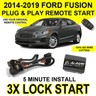 2013 Ford Fusion Remote Start Car Starter Plug & Play System Hybrid ...