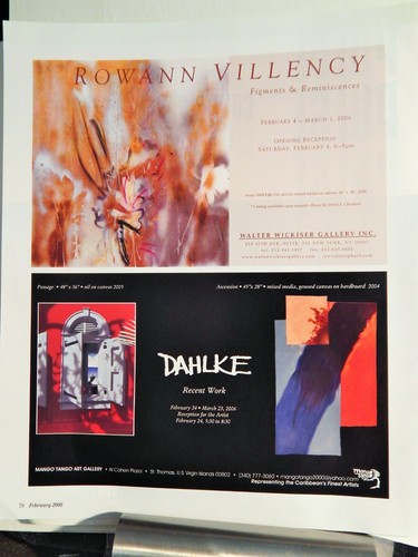 ROWANN VILLENCY / DAHLKE ART PIECE VTG ORIG 2006 ADVERTISEMENT | eBay