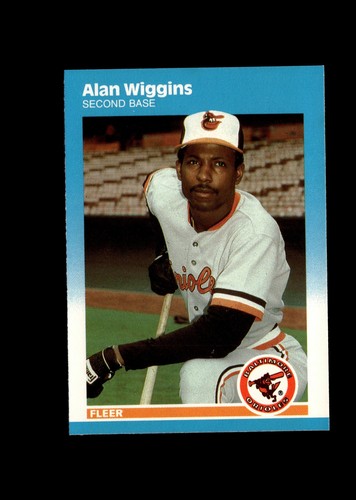 Alan Wiggins - 1987 Fleer Update Card #U-124 - Baltimore Orioles + Free ...