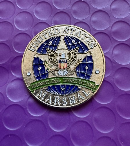 🔥VERY RARE🔥USMS US MARSHAL FUGITIVE SQUAD Challenge Coin GANG NARCOTICS ...