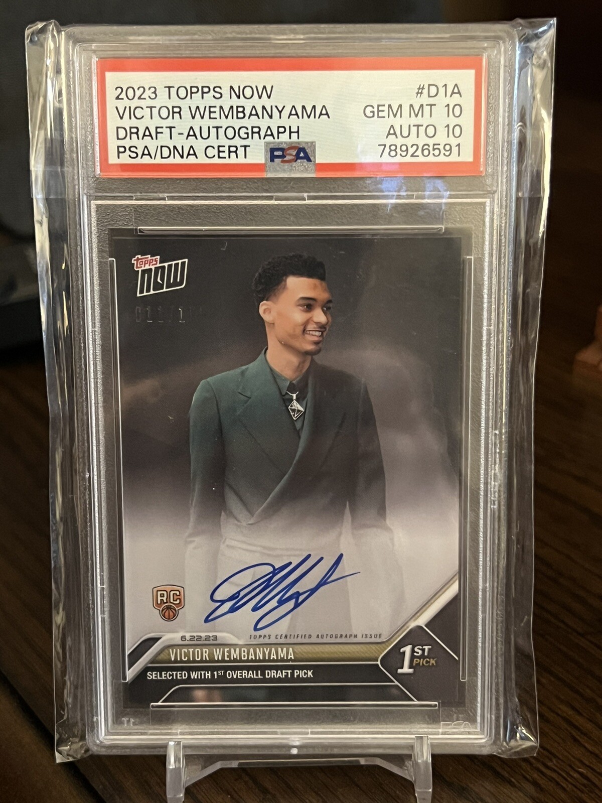 Victor Wembanyama 2023 Topps Now Draft #D-1A Autographs /199 Price ...