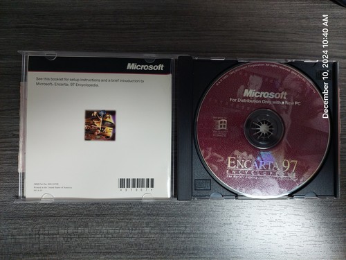 Microsoft Encarta 97 Encyclopedia PC CD-ROM Windows With Manual | eBay