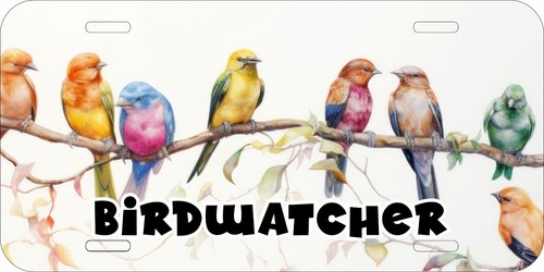 BIRD WATCHER BIRDS BIRDING TWITCHER ALUMINUM LICENSE PLATE B | eBay