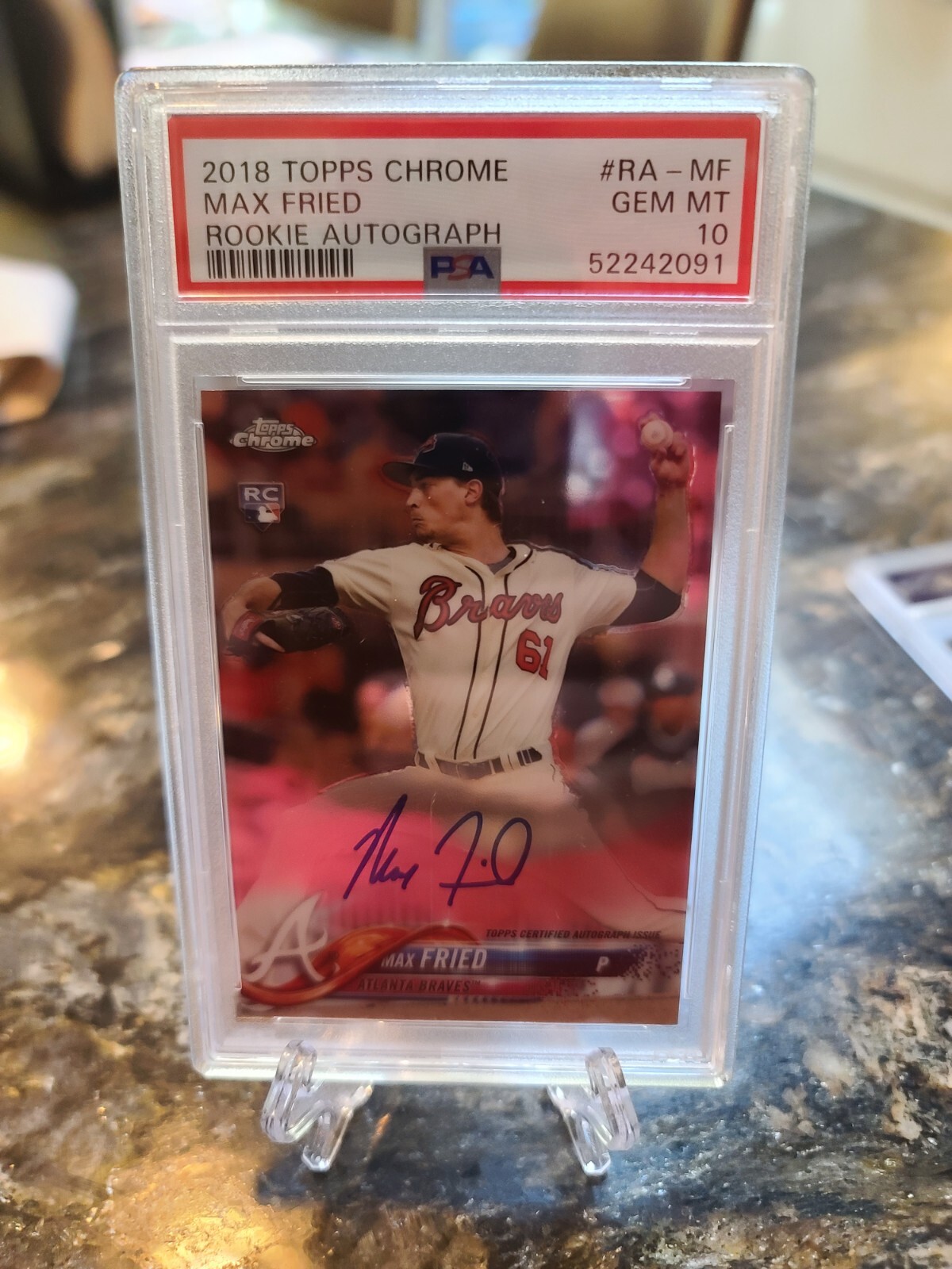 Max Fried 2018 Topps Chrome #RA-MF Rookie Auto PSA 10 Price Guide ...