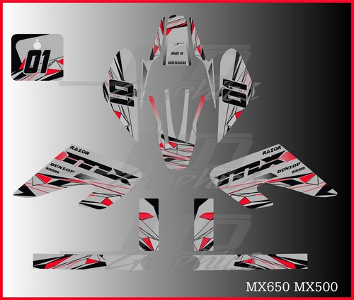 Razor MX500 MX650 graphics kit decals THICK AND HIGH GLOSS | eBay
