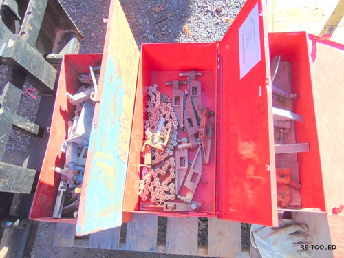 (3) Boxes Mathey Dearman 10' Single Chain Jackscrew Pipe Welding Welder ...