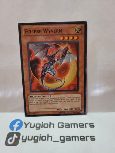 YUGIOH ECLIPSE WYVERN X3 SDDC-EN003 SUPER LIGHT PLAYED | eBay
