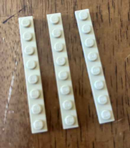 Lego 1x8 Flat Plate Lot 3 Part #3460 Sand Beige Tan | eBay