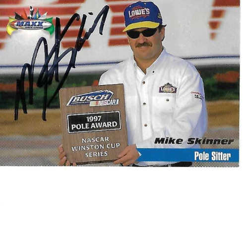 MIKE SKINNER SIGNED 1997 MAXX YEAR IN REVIEW #002 - NASCAR | eBay