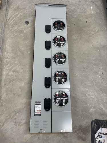 Siemens 5 (gang) Meter WMM51125 125A 240V; 1200A Max Bus; Power Mod | eBay