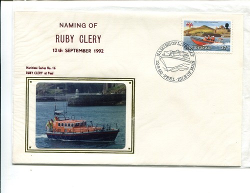 Isle of Man 1992 RNLI Naming of Lifeboat 'Ruby Clery' cover | eBay UK
