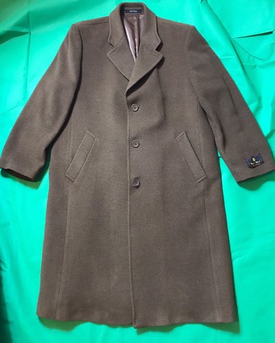 Hardwick Wool Blend Brown 3 Button Classic Top Coat 46 Regular NWT | eBay