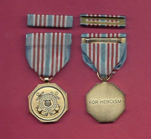 US Coast Guard full size Award medal with ribbon bar USCG | eBay