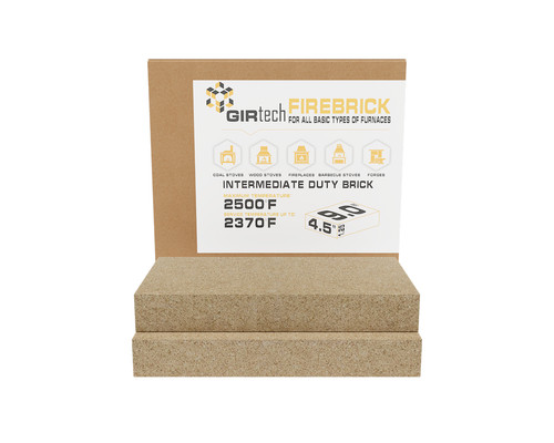 GIRtech USL-2 Thin Insulating Firebricks Fireclay Chamotte 2500F Pack of 2 | eBay