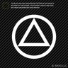 AA Alcoholics Anonymous Symbol Sticker Decal Self Adhesive Vinyl | eBay