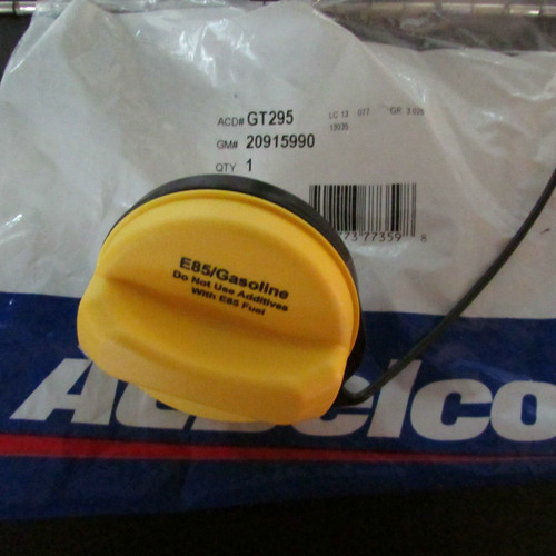 Cadillac Chevrolet GMC Fuel Tank Yellow Gas Cap ACDelco new OEM ...