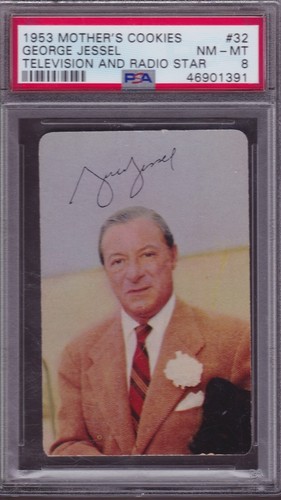 1953 MOTHER'S COOKIES GEORGE JESSEL CARD #32 - PSA 8 (1 OF 1) - TV ...