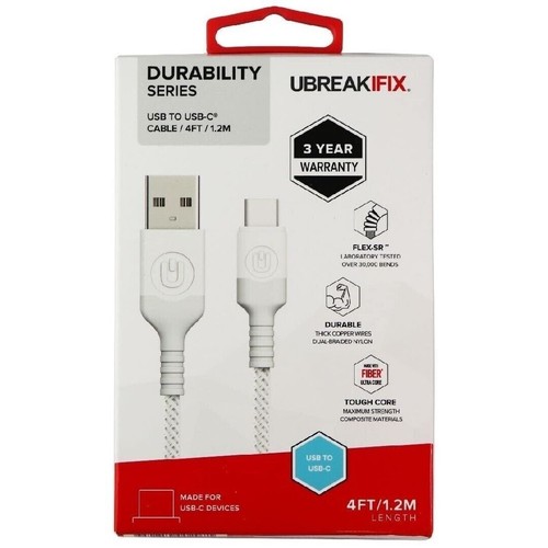 UbreakIfix Cable / 4FT / 1.2M USB to USB-C White | eBay