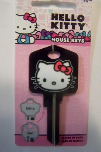 HELLO KITTY Black Kwikset KW1/KW10 House Key Blank | eBay