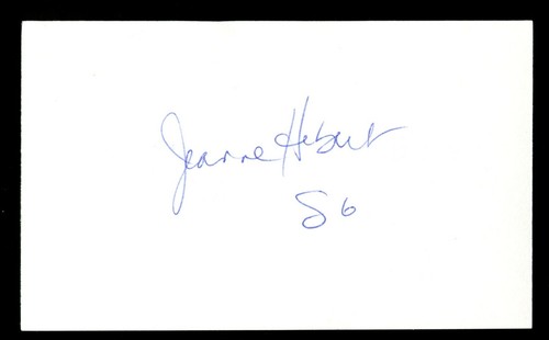 Jeanne Hebert signed autograph 3x5 index card Survivor The Amazon ...