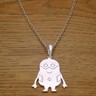 Marvelous Solid 925 Sterling Silver Awesome Funny Design Shrek Necklace ...