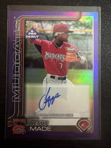 2025 Topps Pro Debut - Jesus Made #PD-39 Purple Foil Autographs /299 ...