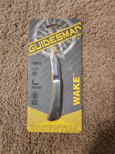 (1)Guidesman WAKE 3" Lock Back Folding Knife 420 Stainless Steel NEW 2. ...
