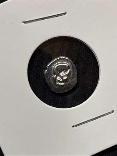 1g .999 Silver Grunge Girl Skull Round Handmade Round Coin | eBay UK