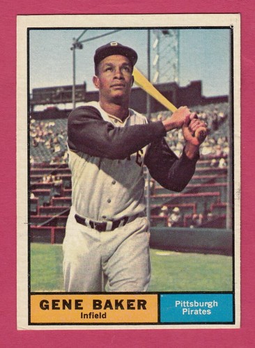 1961 Topps # 339 Gene Baker -- Pittsburgh Pirates -- Box 722-620 | eBay
