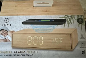 Colsur Digital Alarm Clock With Led Night Light Wireless Charging 15w ...