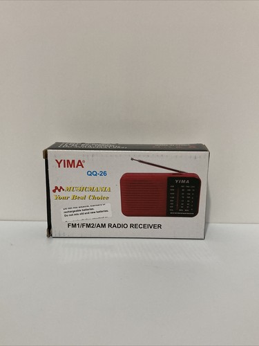 Yima QQ-26 Musicmania AM FM Radio Receiver Black NIB New | eBay