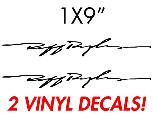 2 STICKERS pack Ruff Ryders Signature VINYL DECAL Stunt Motorcycle 9X1 ...