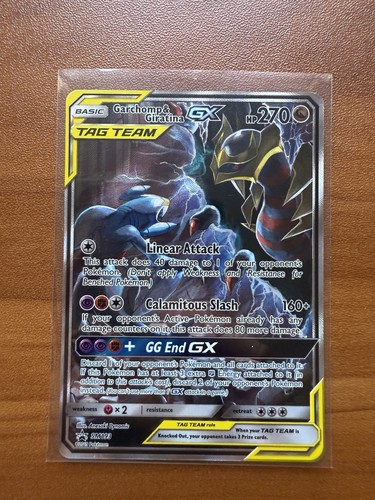 Garchomp and Giratina GX SM193 ULTRA RARE Full Art Tag Team Promo ...