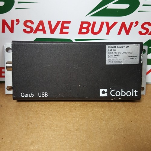 Cobolt Zouk 20 355 nm 20mW 0355-05-01-0020-800 GEN 5 - Power Supply ...