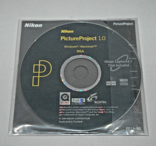 Nikon Picture Project 1.0 for Windows & Macintosh 2-Discs | eBay
